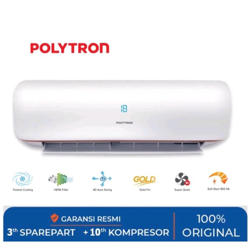 Jual AC POLYTRON 1/5 PK 05VG/VH include pemasangan | Shopee Indonesia