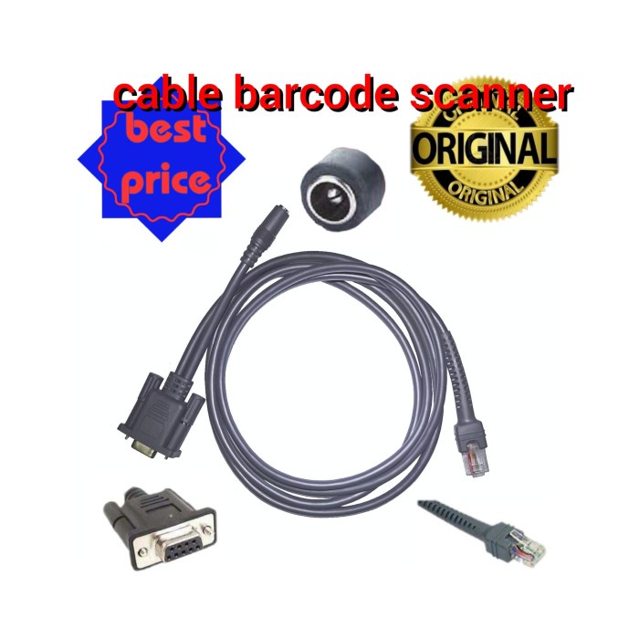 Jual Cable Barcode Scanner Rs232+Power Dc Male+Rj45 For Honeywell ...