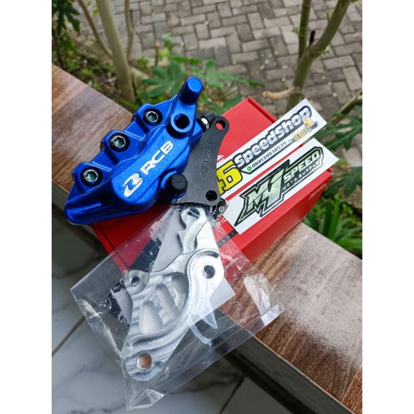Jual kaliper rcb set bracket cnc m1 speed pnp bottom shock fiz r ...