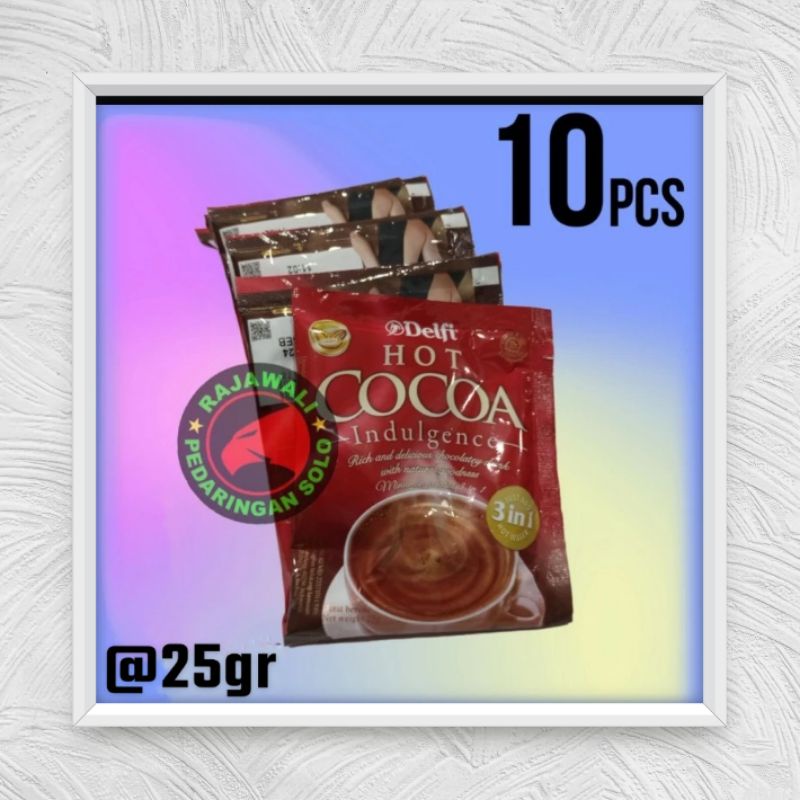 Jual 10 SACHET DELFI HOT COCOA MINUMAN COKELAT DELFI | Shopee Indonesia