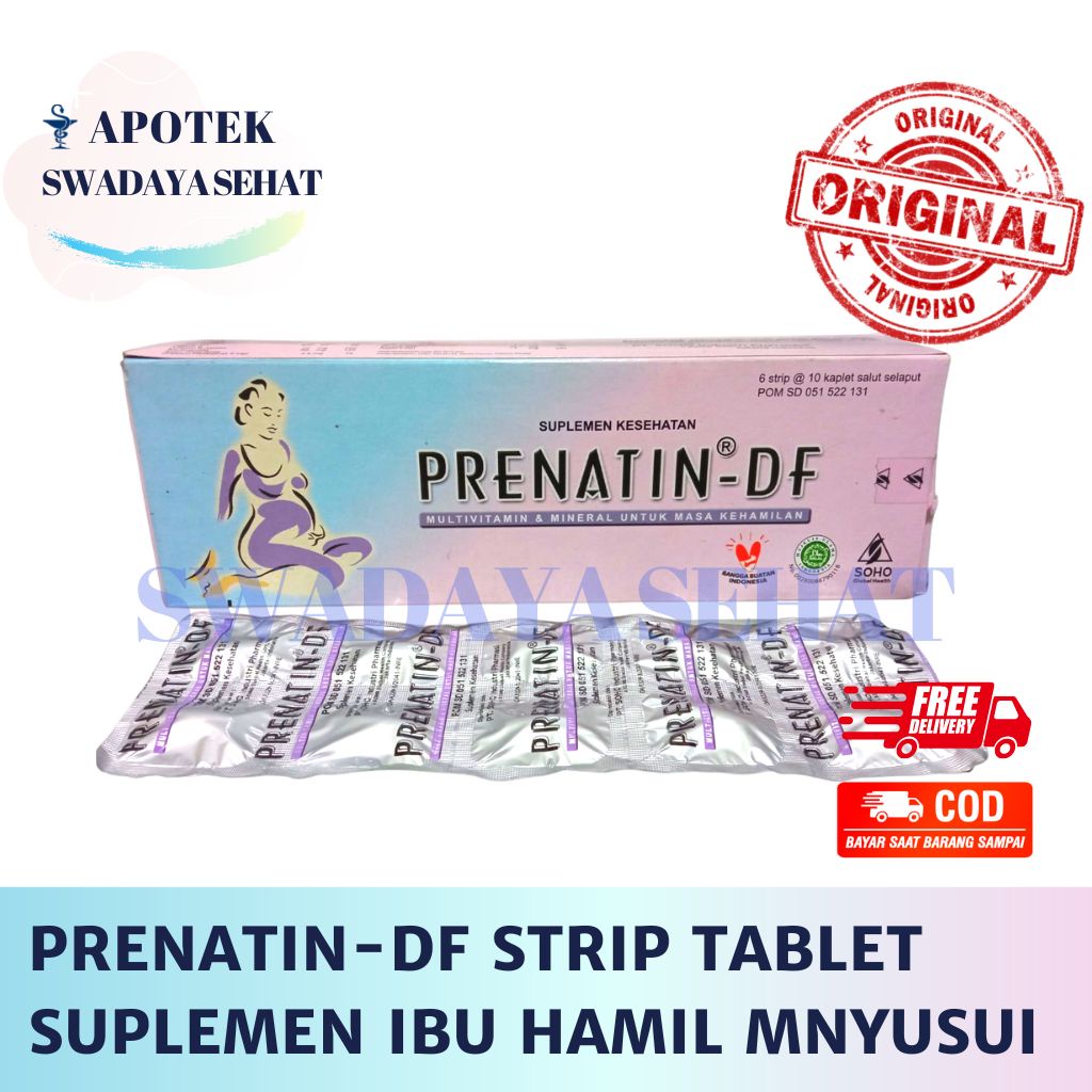 Jual PRENATIN DF Strip Tablet - Suplemen Ibu Hamil Menyusui Kesehatan ...