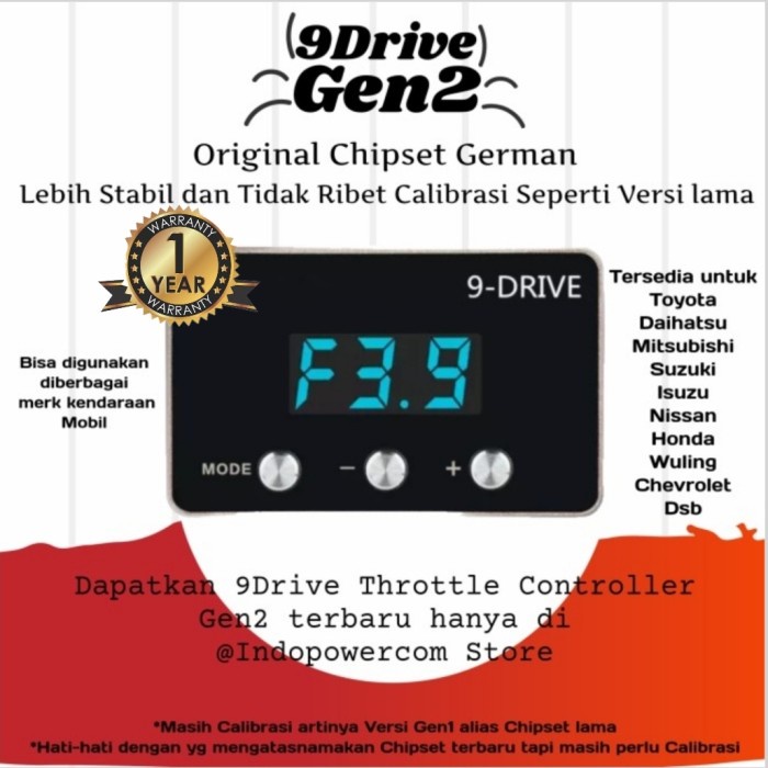 Jual Kelistrikan 9 Drive Throttle Controller Piggyback 9-Drive Throttle ...