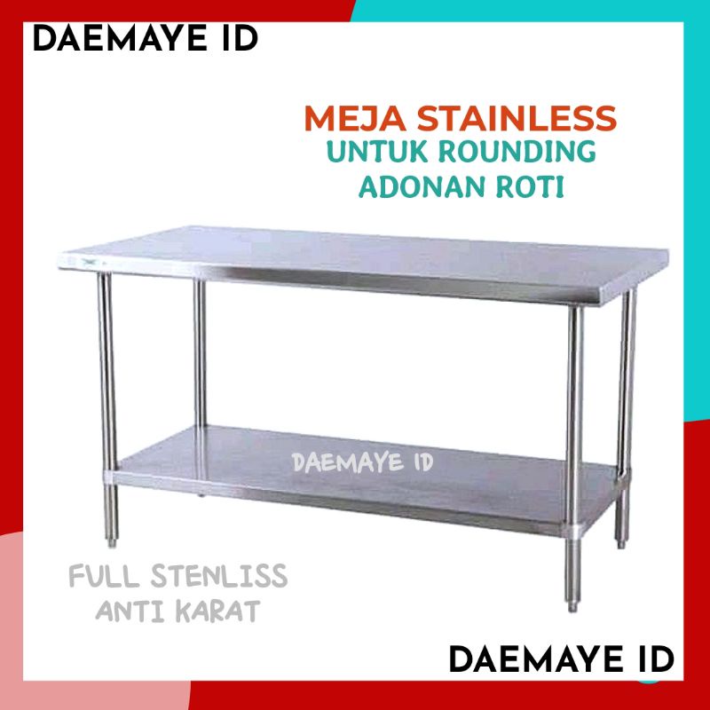 Jual Meja Stainles/ Meja Rounding Adonan / Meja Saji / Anti Karat ...