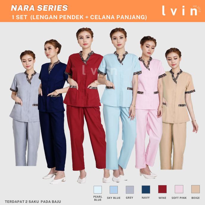 Jual Baju suster batik Nara series / seragam suster / baby sitter ...