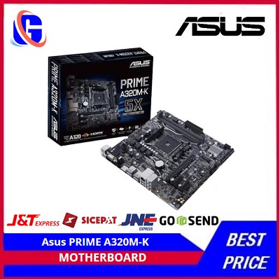 Jual Motherboard Asus PRIME A320M-K (AM4, AMD Promontory A320, DDR4 ...