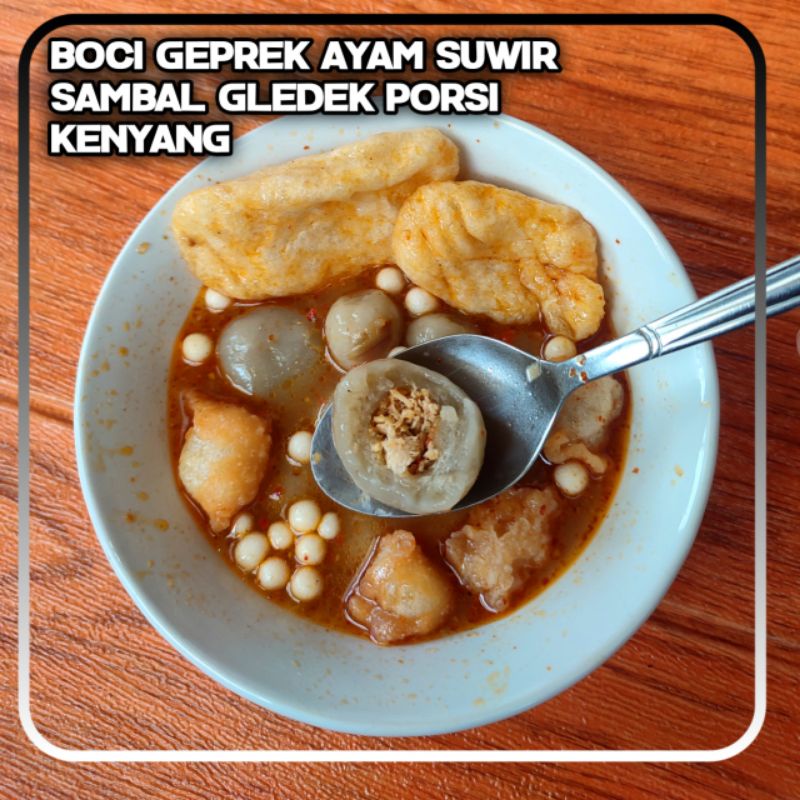 Jual Bakso Aci Baso Aci Boci Geprek Ayam Suwir Sambal Gledek Porsi ...