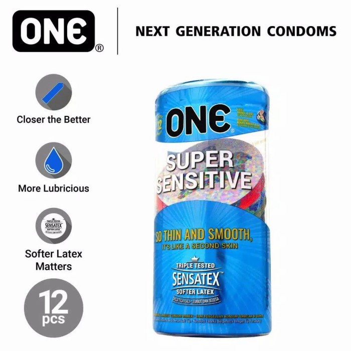 Jual ONE®️ KONDOM SUPER SENSITIVE | Shopee Indonesia