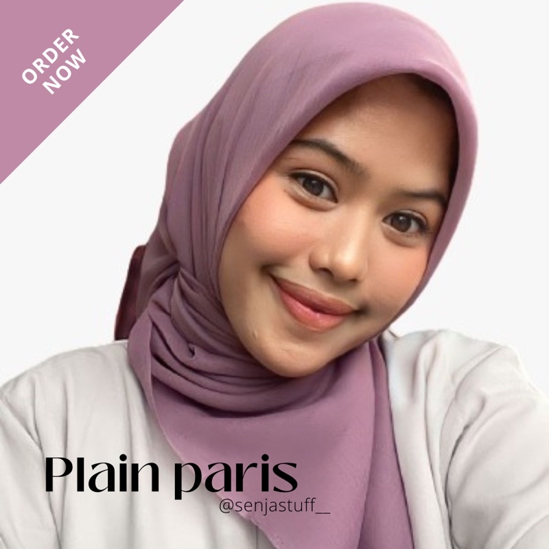 Jual PLAIN PARIS HIJAB/HIJAB PARIS JADUL | Shopee Indonesia