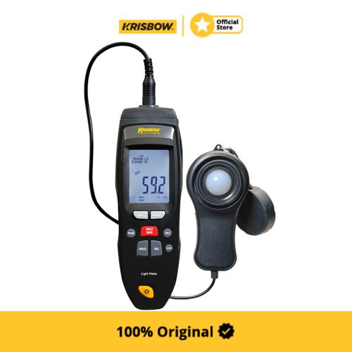 Jual Krisbow Alat Ukur Light Meter Datalogger 400.000 Lux Pro | Shopee ...