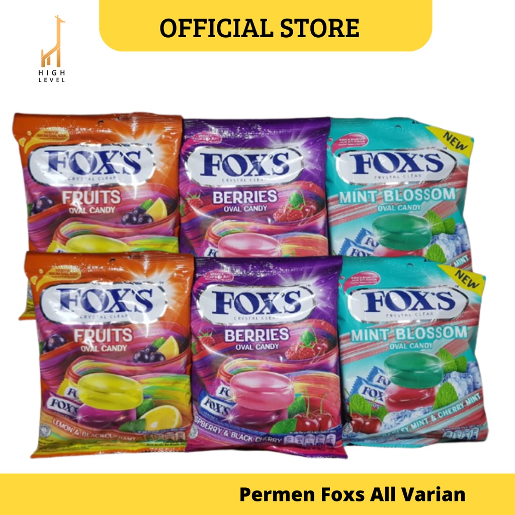 Jual Permen Fox Foxs Fruit Mint Blossom Berries 125 gr | Shopee Indonesia