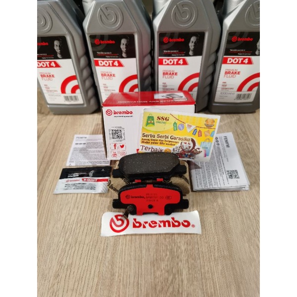 Jual Brake pad kampas rem belakang Outlander sport Reborn Delica BREMBO ...