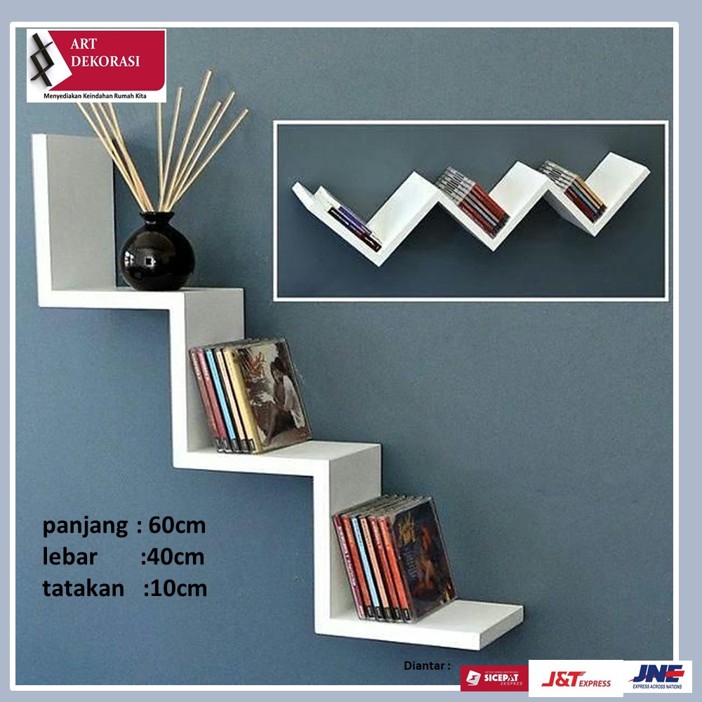 Jual Rak Dinding Tempel Model Tingkat Susun Minimalis Dekorasi Dinding ...