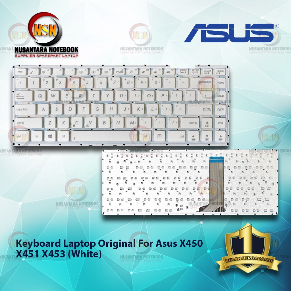 Jual Keyboard Original Laptop Asus For X450 X451 X453 Kabel Pendek ...