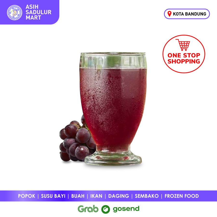 Jual Jus Buah Anggur Merah Asli Bukan Perasa Buah | Asih Sadulur Mart ...