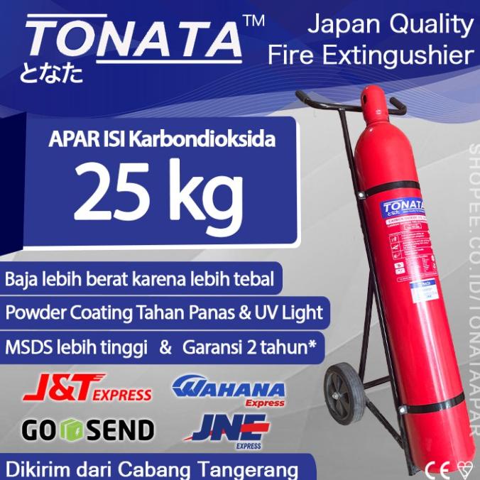 Jual APAR 25 KG Karbondioksida (CO2) TONATA / Set Komplit | Shopee ...