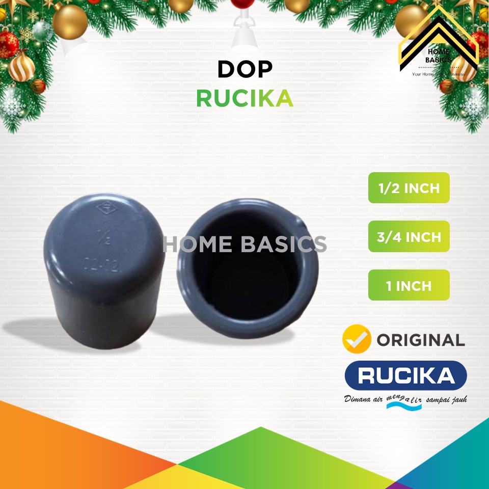Jual Dop Rucika AW / Tutup Pipa PVC / Cap Pipa Polos - 1/2 Inch - 3/4 ...