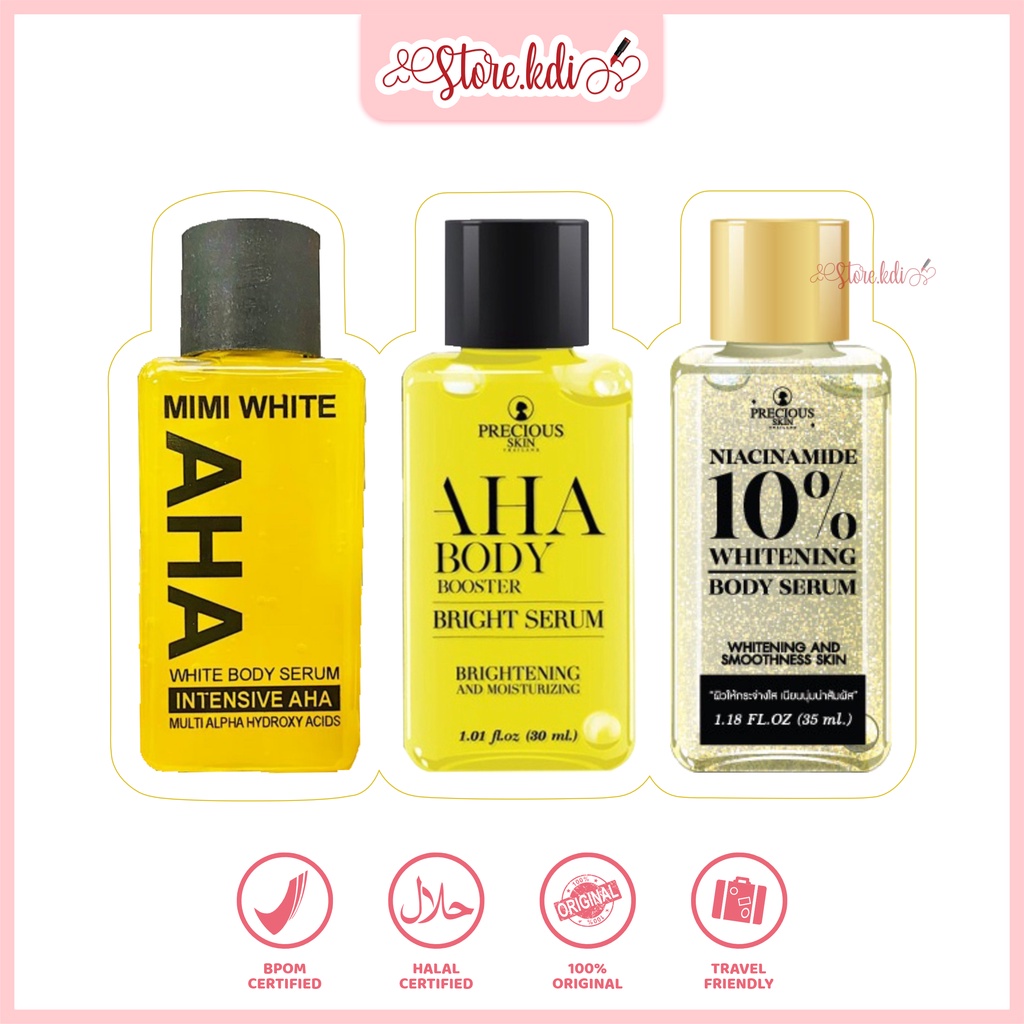 Jual PRECIOUS Mimi White AHA Body Serum - Serum Badan | Shopee Indonesia
