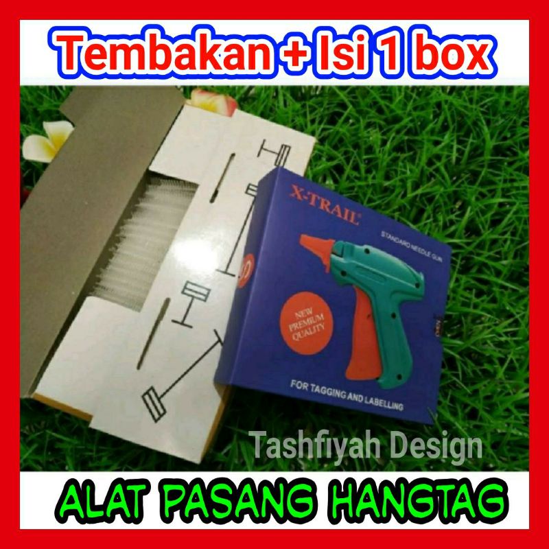Jual alat tembakan label baju hangtag X-Trail tag gun laundry plus ...