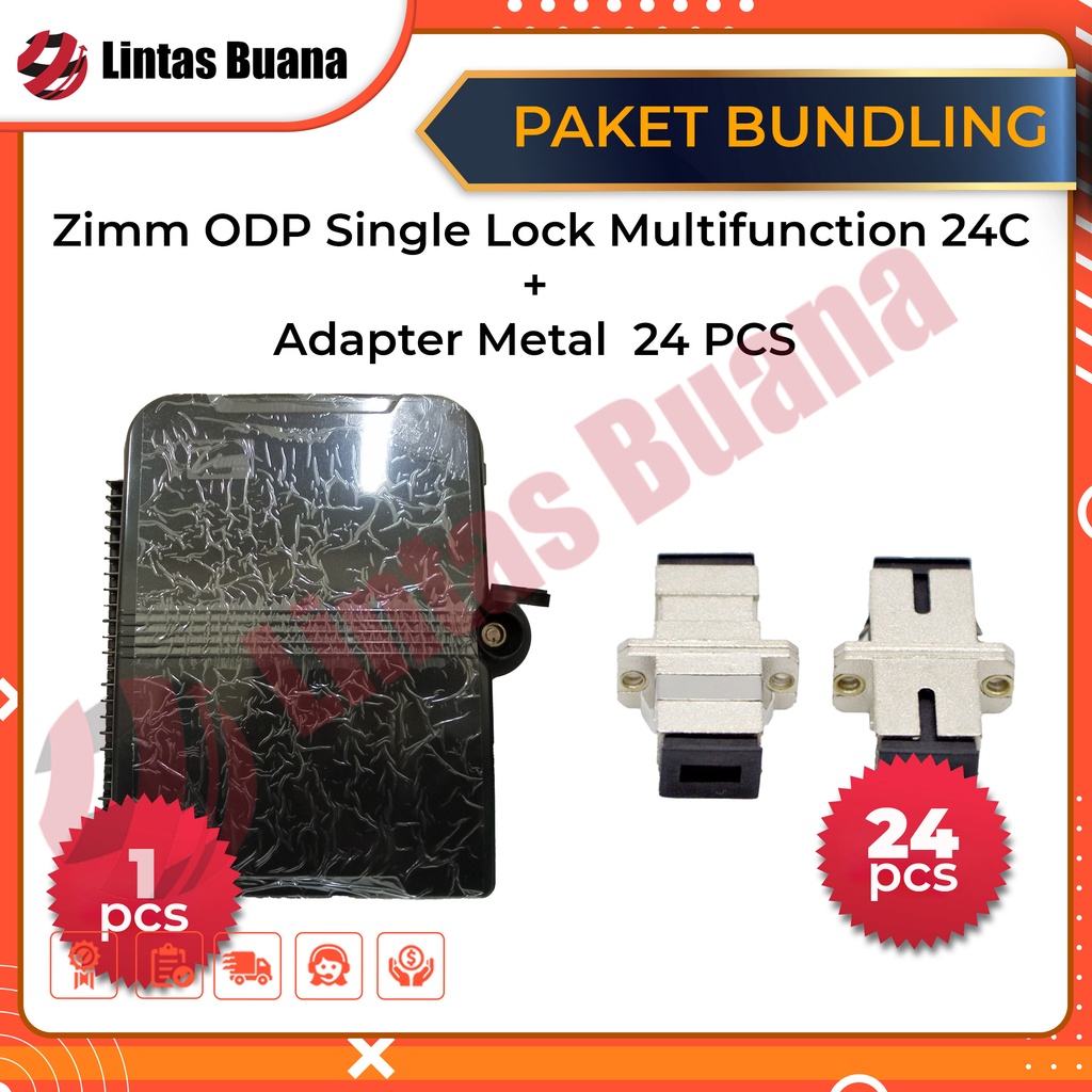 Jual Zimmlink ODP Single Lock Multifunction 24 Core free 24 PCS Adapter ...