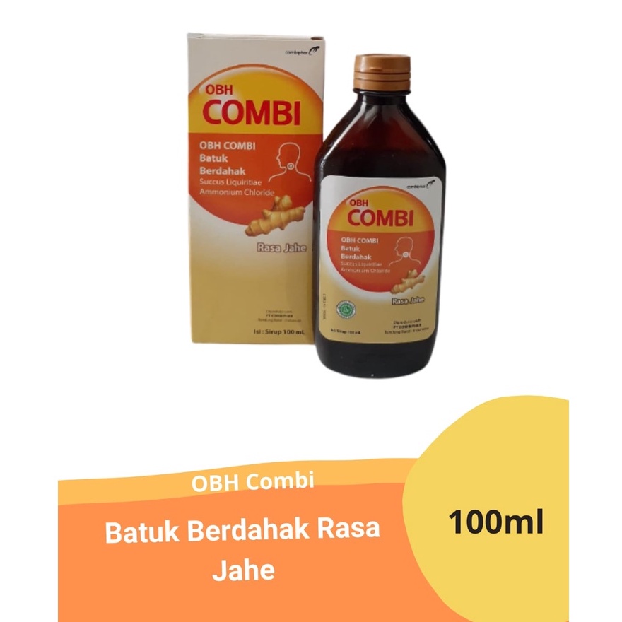 Jual OBH Combi Batuk Berdahak Rasa Jahe 100ml | Shopee Indonesia