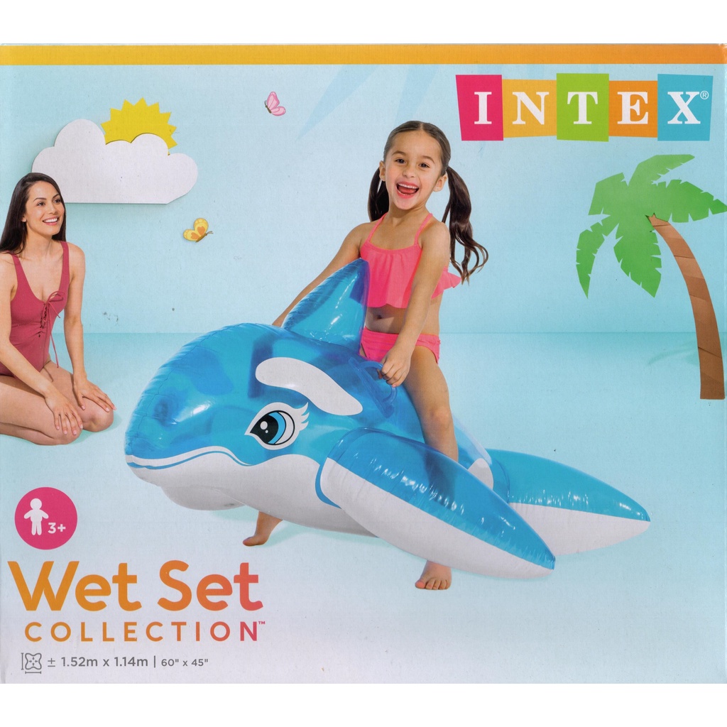Jual Lil Whale Ride On 152cm INTEX 58523 Ban Renang | Shopee Indonesia