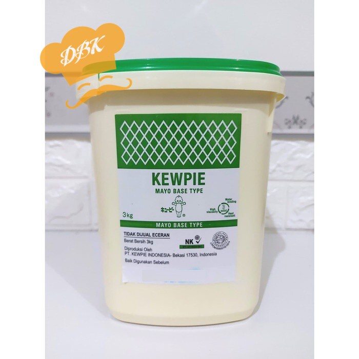 Jual KEWPIE base type mayo 3kg mayonnaise mirip hellman best food real ...