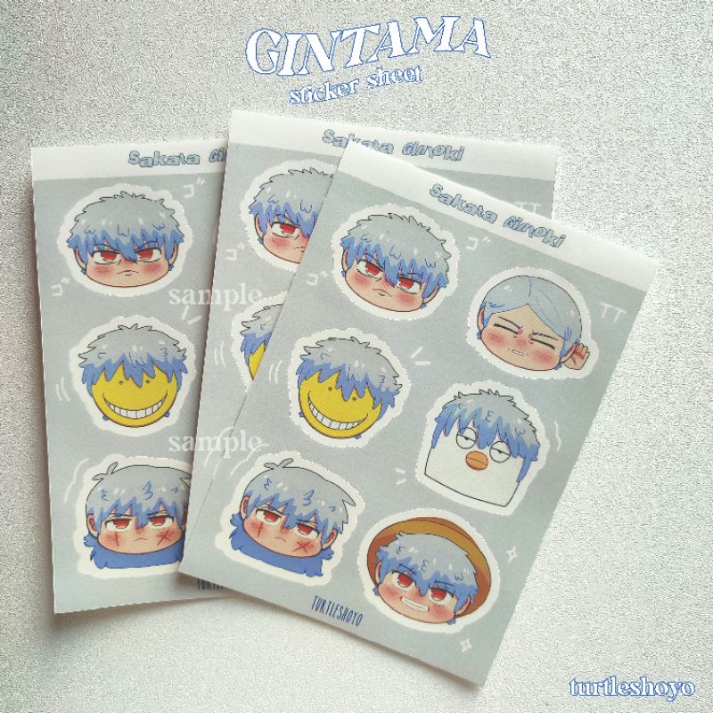 Jual Gintama Sticker Sheet Sakata Gintoki (READY STOCK) | Shopee Indonesia