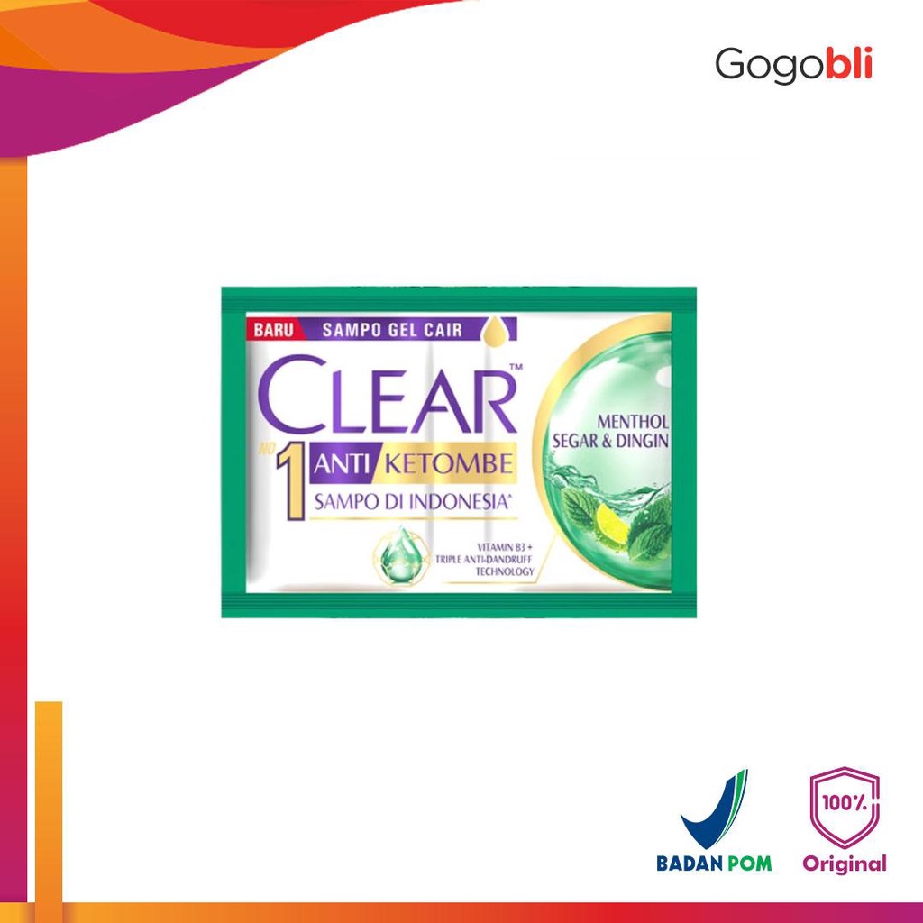Jual Clear Shampoo Ice Cool Menthol Sachet 9ml | Shopee Indonesia