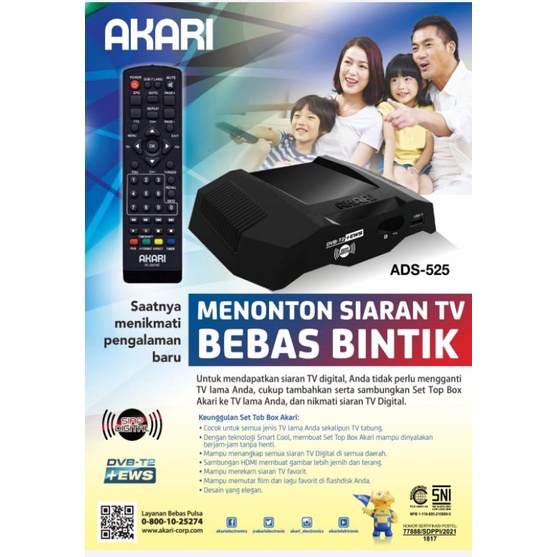 Jual Akari Set Top Box STB ADS 525 / ADS 2230 digital | Shopee Indonesia