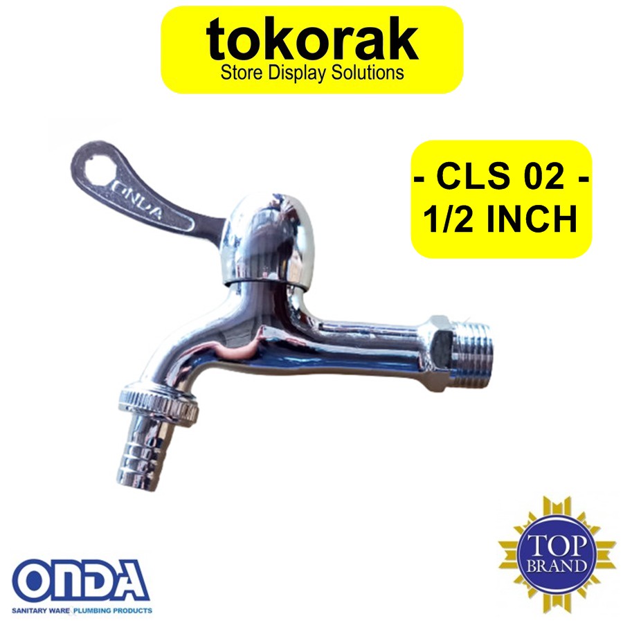 Jual KRAN AIR ATAP CLS 02 ONDA KERAN SELANG TEMBOK TAMAN 1/2" CLS02 ...