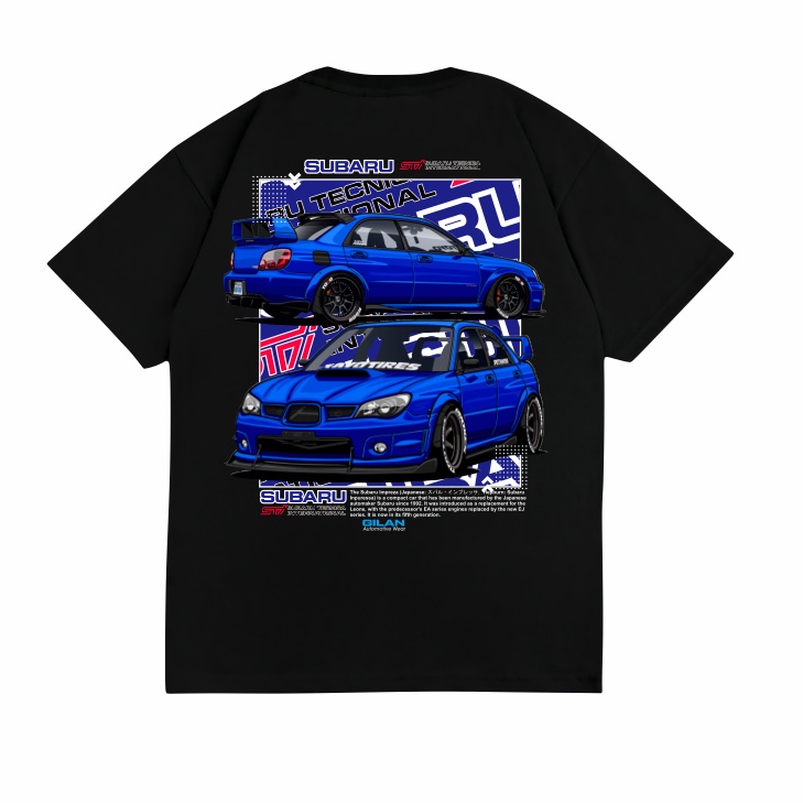 Jual GILAN Baju Kaos T shirt Distro Unisex Gambar Mobil SUBARU IMPREZA ...