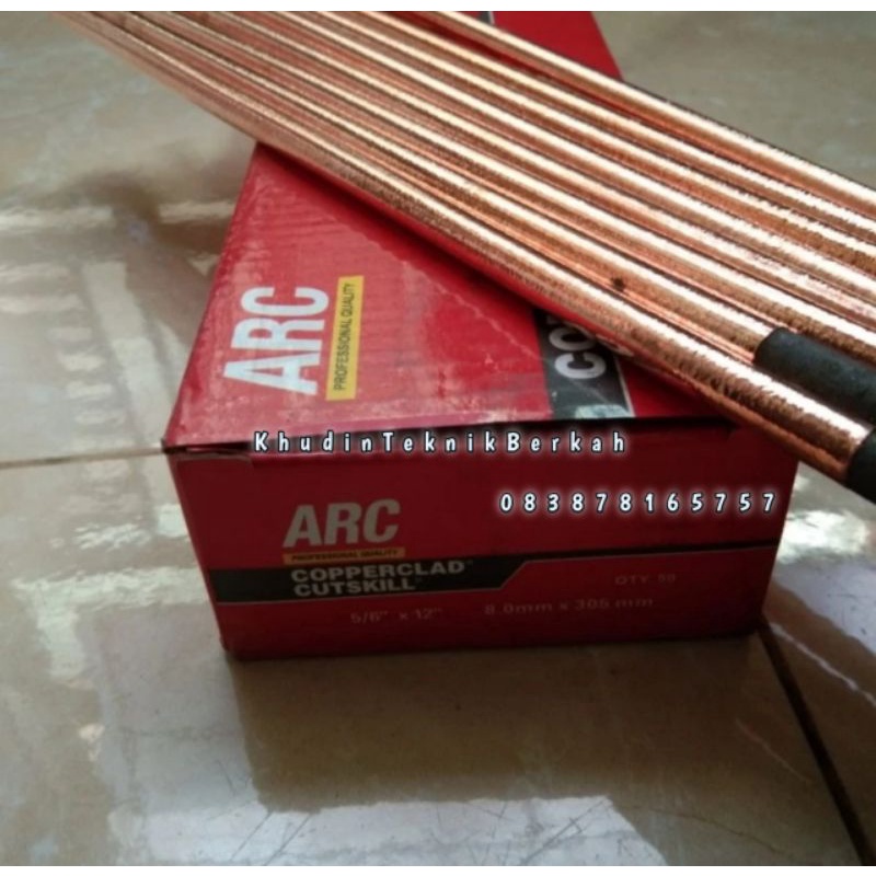 Jual ARC Kawat Las Gouging Carbon Kawat Las Potong 8 x 305 mm 50 Batang | Shopee Indonesia
