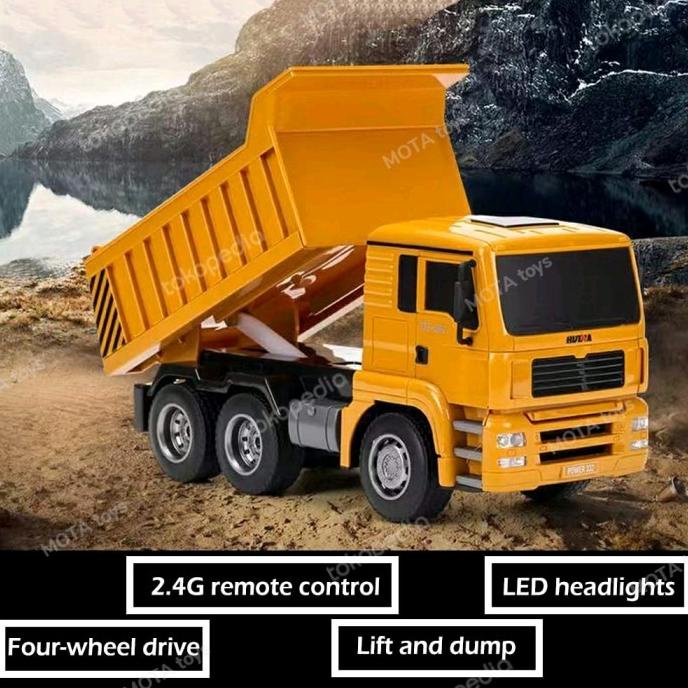 Jual RC Dump Truck Mainan Remote Control Mobil Truk Anak 4WD Alat Berat ...