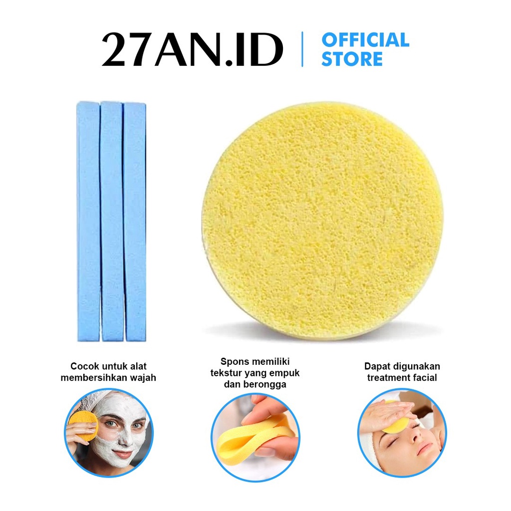 Jual COD 1Pack 12 Stick Spons Kentang Facial Cleanser E312 / Sponge ...