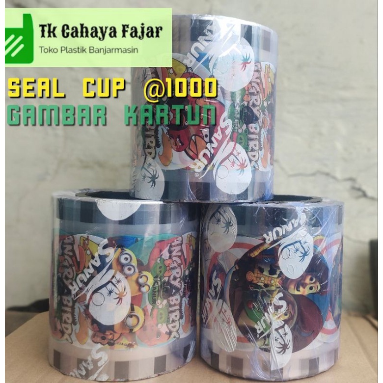 Jual Plastik Lid Cup Sealer Cup Kartun Plastik Seal @1000cup KARTUN ...