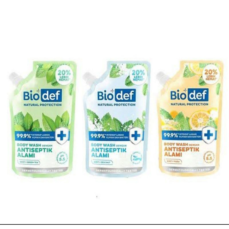 Jual BioDef Sabun Cair Body Wash Natural Protection 400ml Refill ...