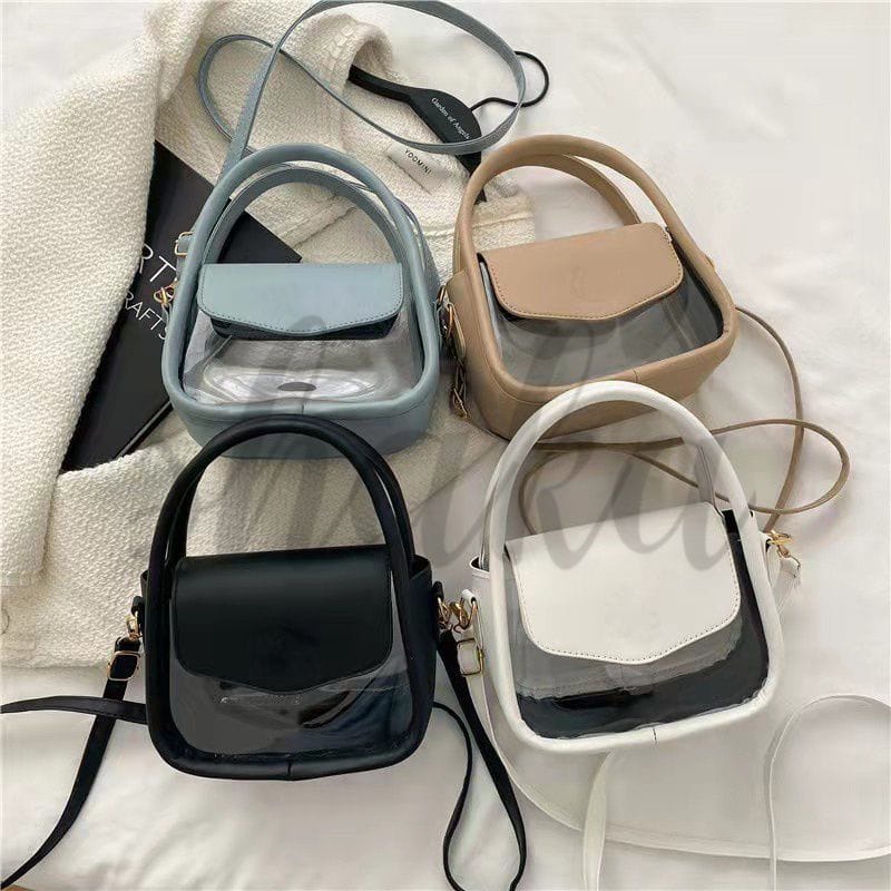 Jual ROSY / MIKA TAS SELEMPANG TRANSPARAN / TAS SELEMPANG KOREA TRANSPARAN | Shopee Indonesia