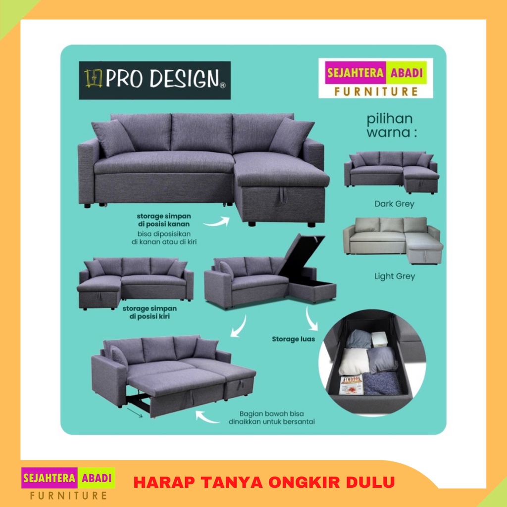 Jual prodesign sofa camila SFC convertible sofa multifungsi sofa bed ...