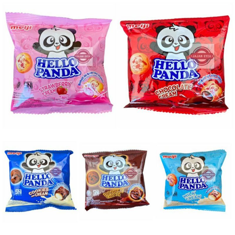 Jual Hello Panda Meiji Renceng isi 10pcs @8gr / Snack Biskuit Hello ...