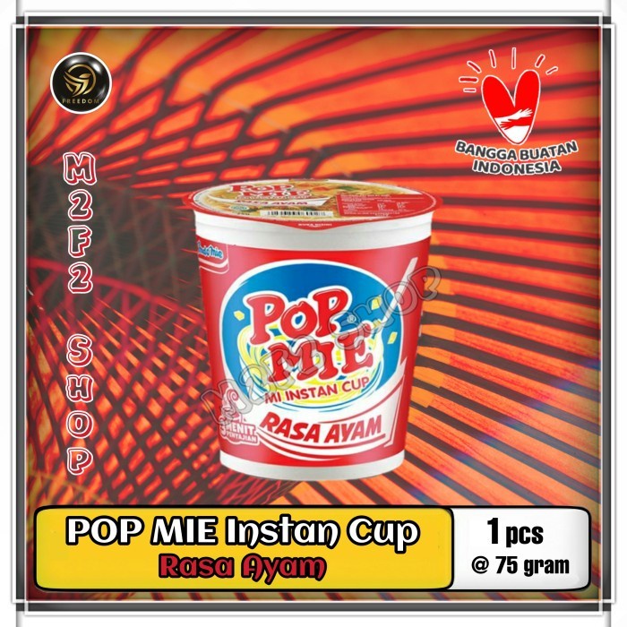 Jual POP MIE | Mi Instant Cup Kuah Rasa Ayam - 75 gr (Kemasan Satuan ...