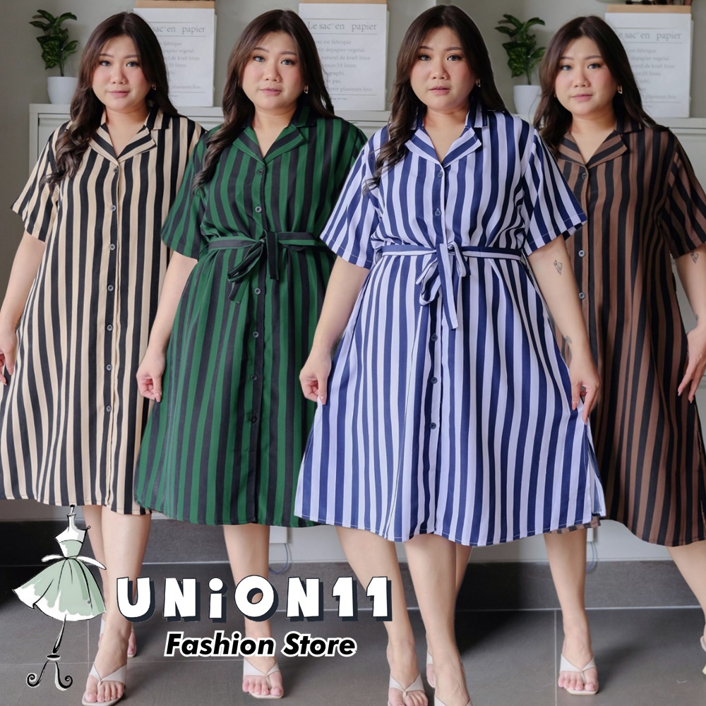 Jual UNION11 - DRESS JUMBO WANITA LD 120 / BAJU JUMBO WANITA / BAJU KERJA WANITA BIG SIZE ...