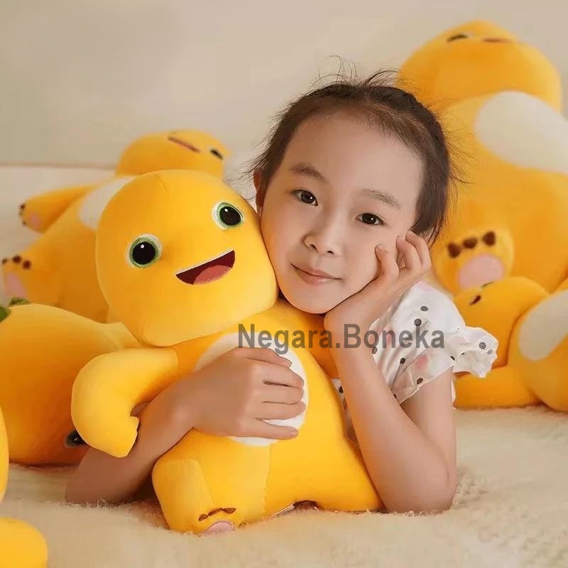 Jual Mainan anak Naloong Plush Boneka Dino Kuning Yellow Dinosaur Milk ...
