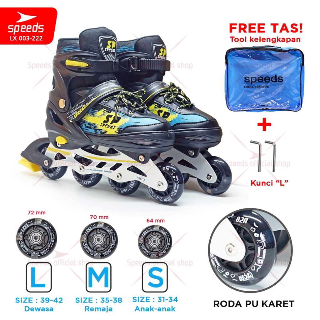 Jual SPEEDS Sepatu Roda Anak Dewasa Remaja Roller Skate Park Inline ...