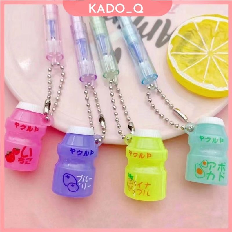 Jual Pulpen Gantungan Rantai Yakult Minuman Susu Buah Botol Yakult ...