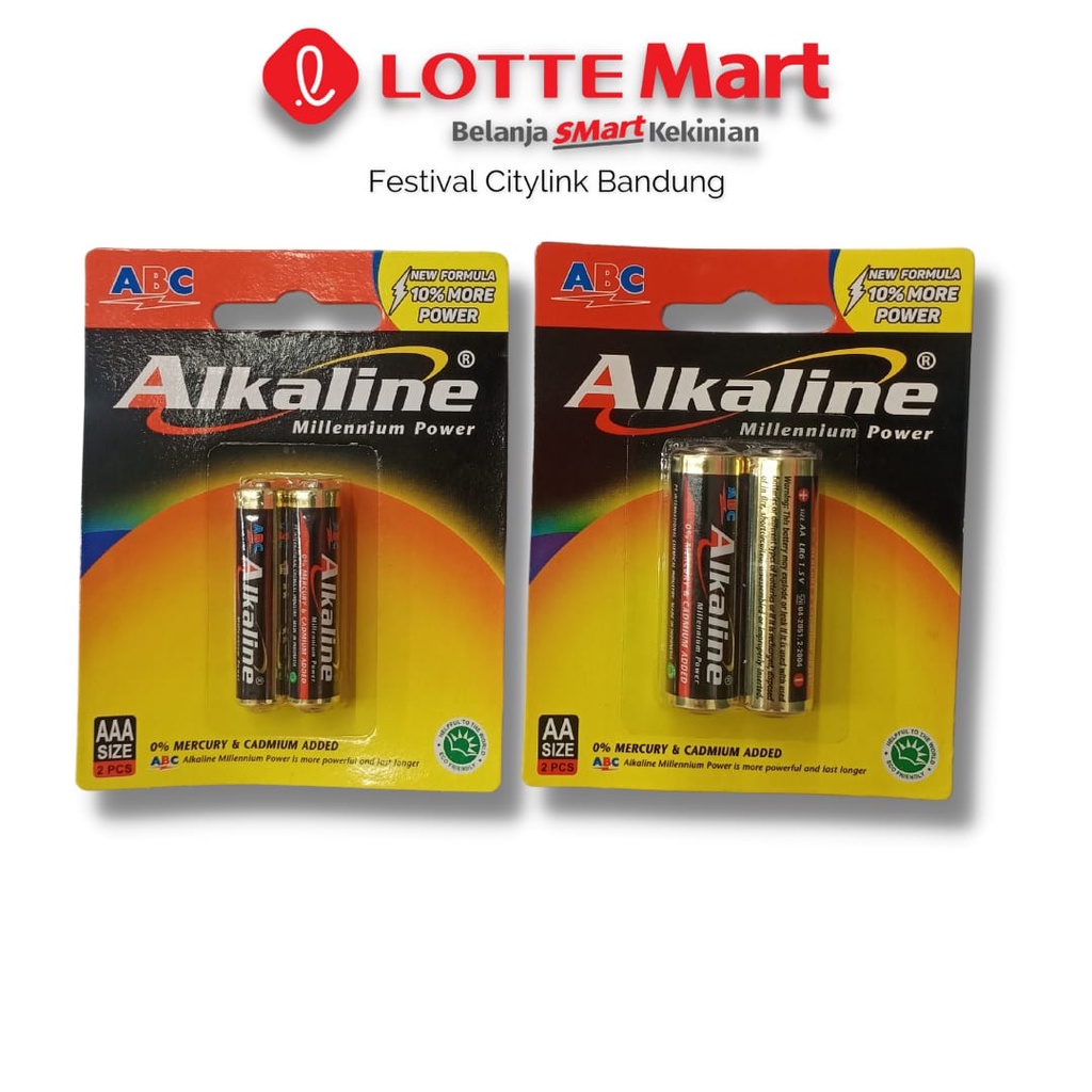Jual Batre ABC Alkaline AA / AAA isi 2 pcs per pack | Shopee Indonesia