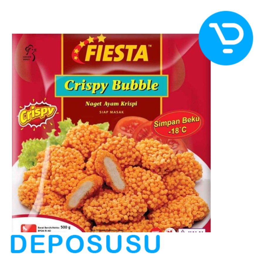 Jual FIESTA NUGGET CRISPY BUBBLE Nuget Krispi 500g | Shopee Indonesia