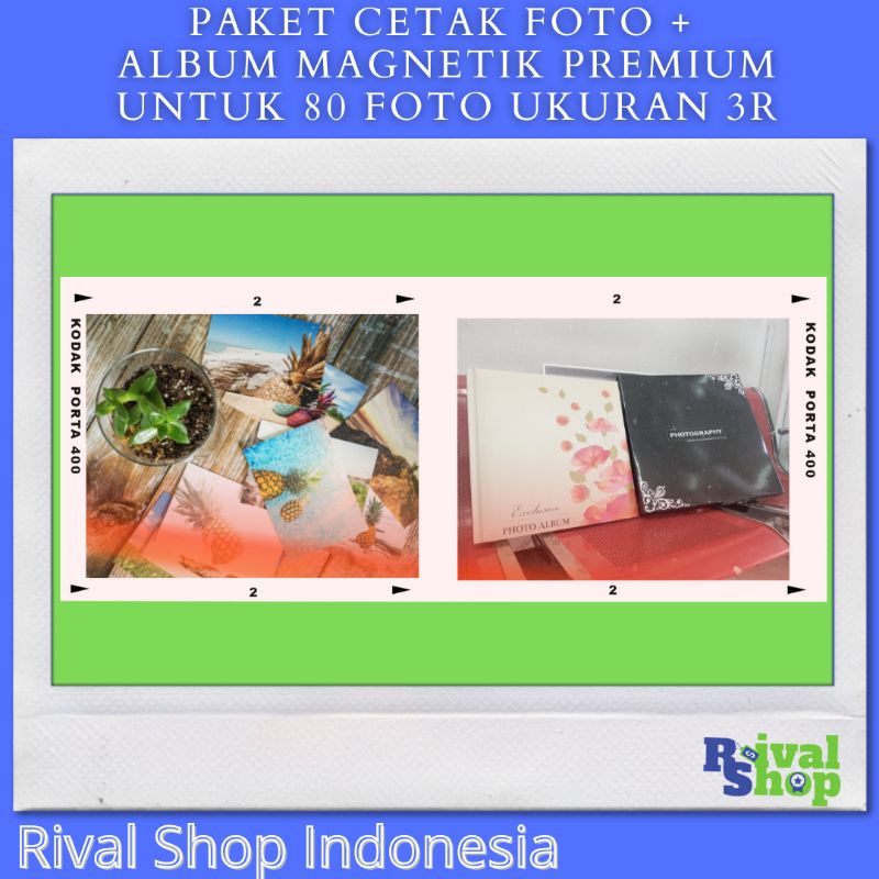 Jual PAKET CETAK FOTO 80 FOTO UK 3R + ALBUM MAGNETIK PREMIUM 2 ROLL ...