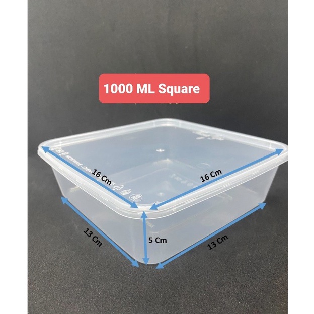 Jual Thinwall Victory Square 1000ml (1 pack isi 25 pcs) | Shopee Indonesia