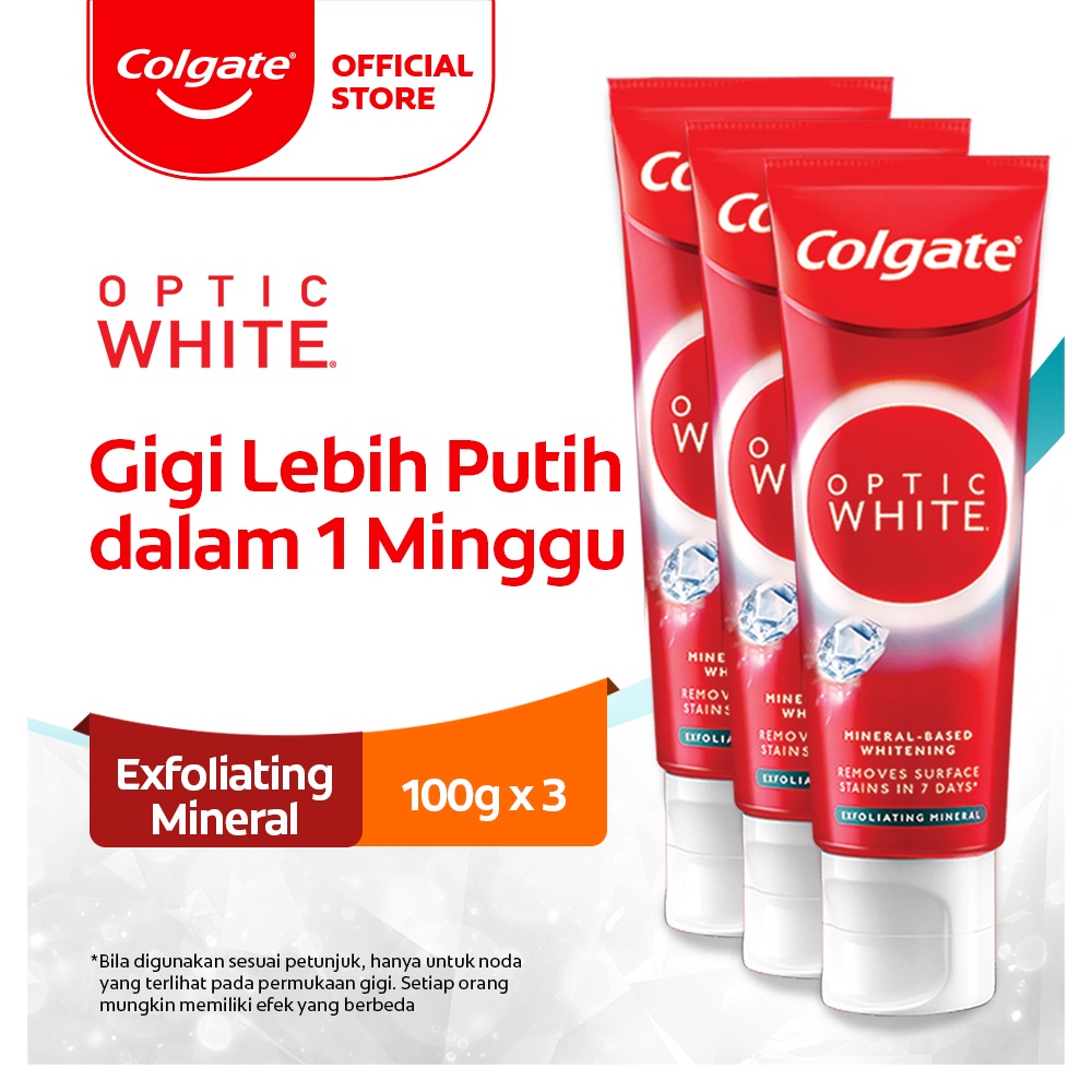 Jual Colgate Optic White Whitening Toothpaste Plus Shine 100g - Pasta ...