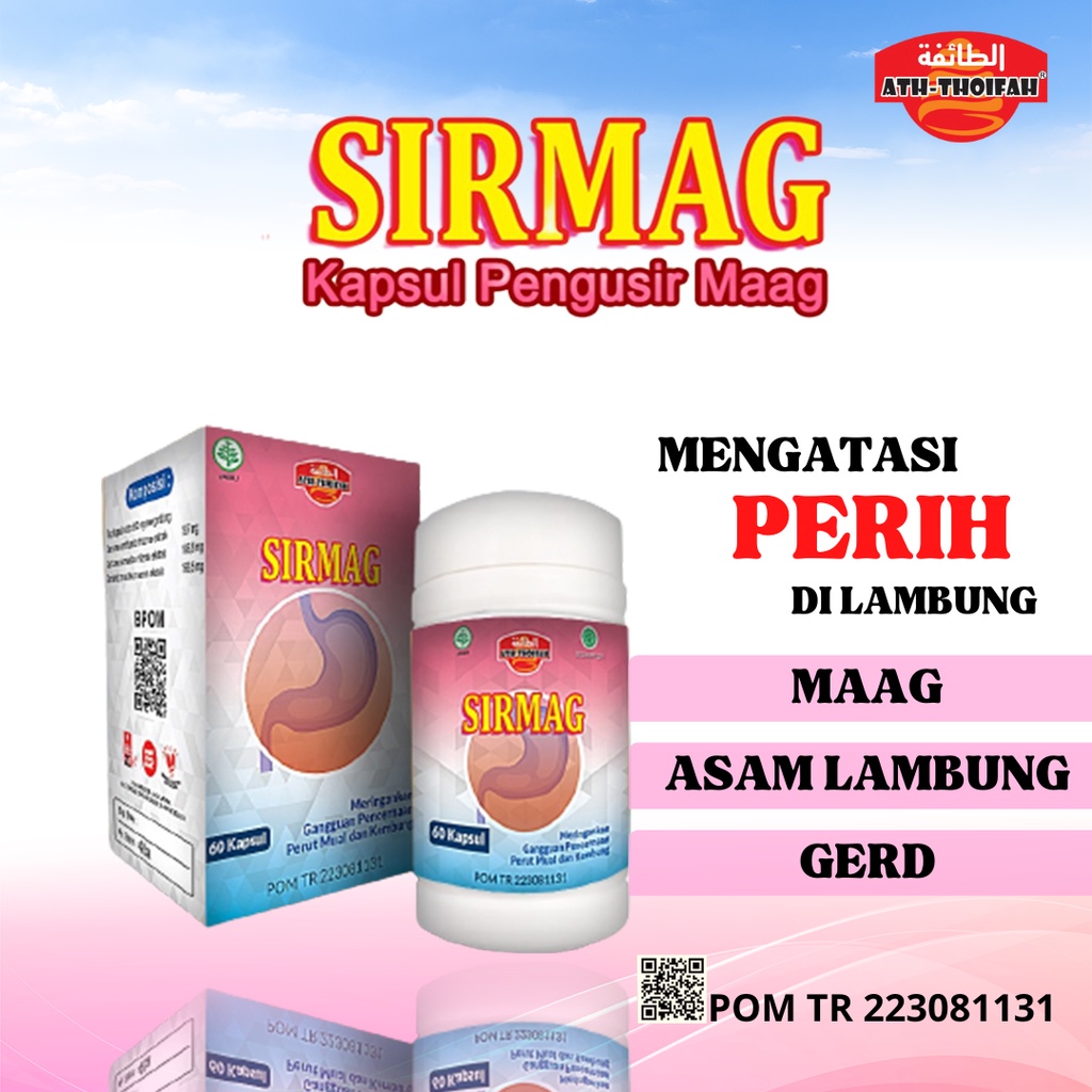 Jual Kapsul Maag Sirmag Membantu mengatasi maag asam lambung gerd ...